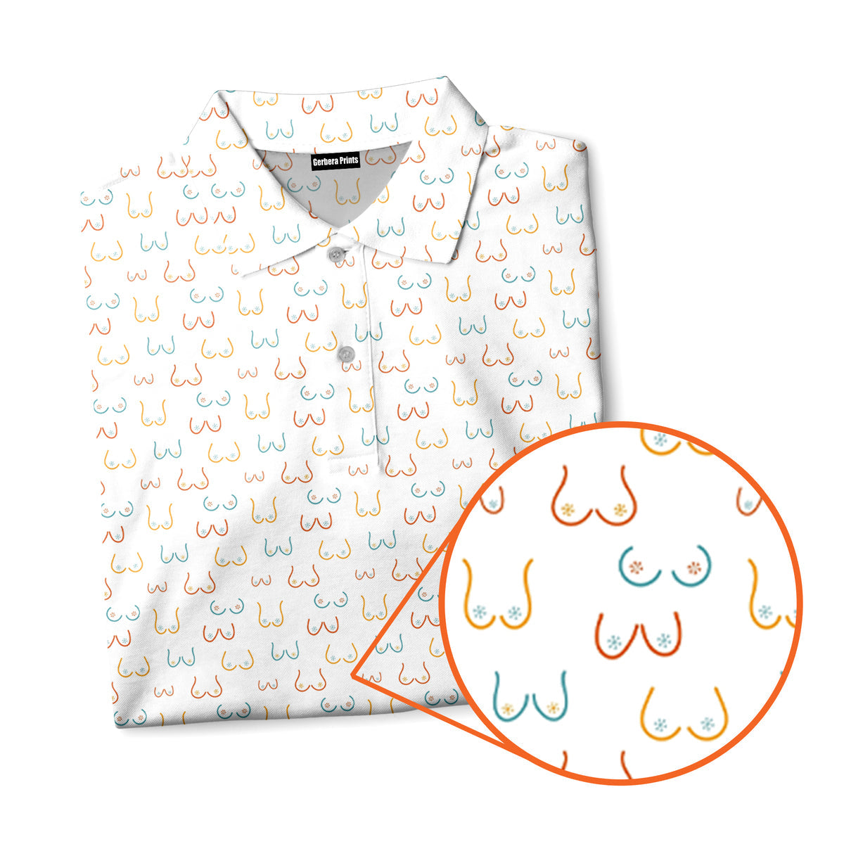 Funny Breast Funny Golf Polo Shirt Performance Funny Golf Shirt For funny-breast-funny-golf-polo-shirt-performance-funny-golf-shirt-for