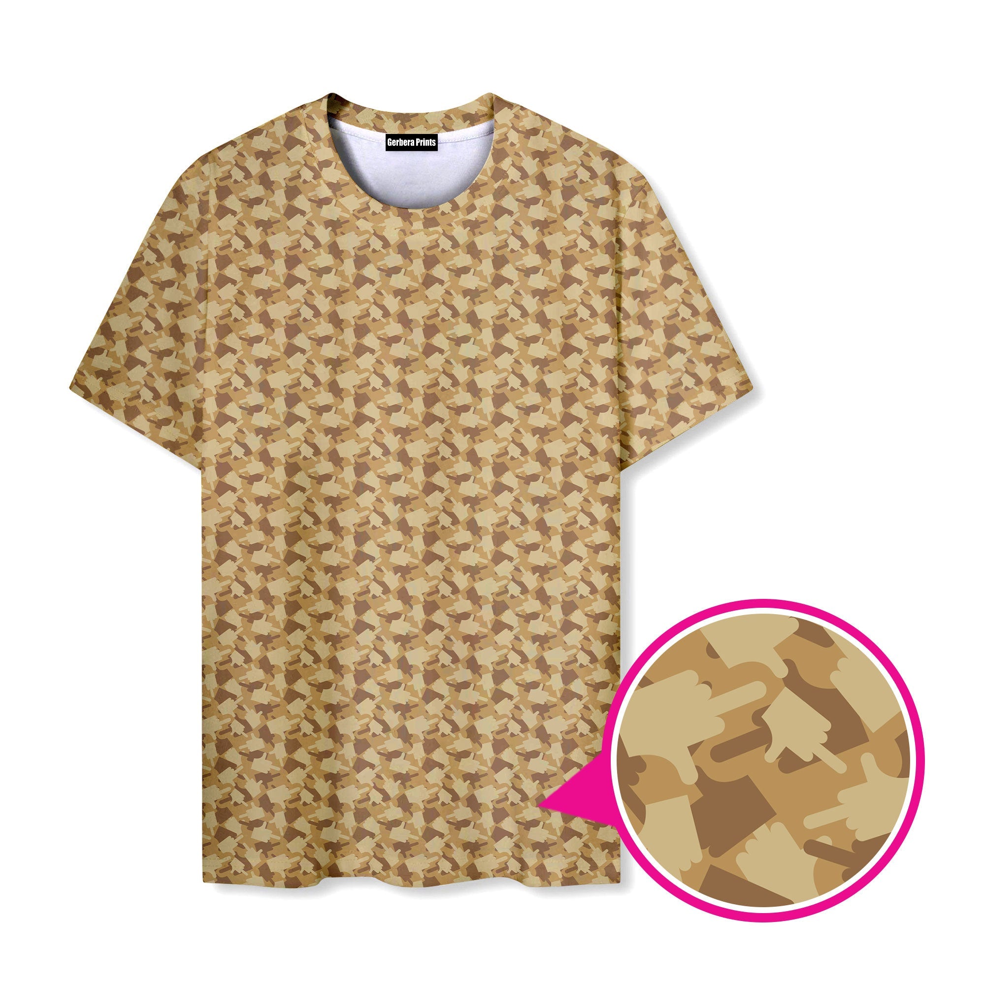 Tiny Birdie Finger Doodle Hand - Funny T Shirt | Gerbera Prints