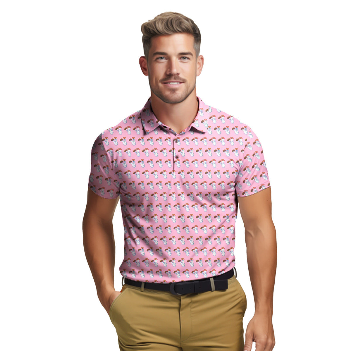 2 in the Pink 1 in the Stink Funny Shocker - Funny Golf Polo Shirt ...