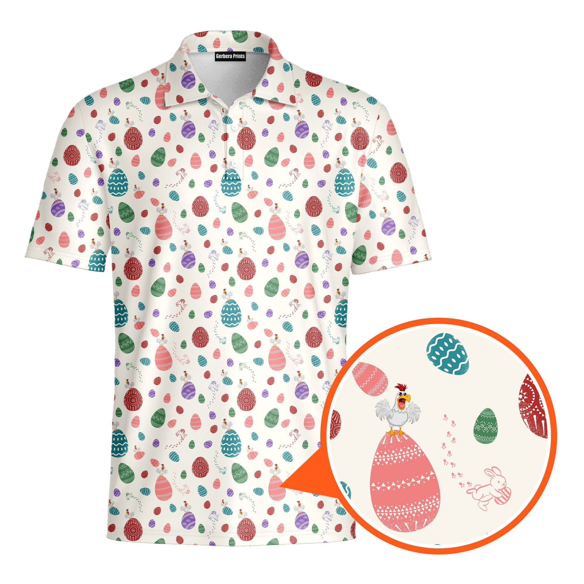 Hoppin' into Spring, Performance Funny Golf Shirt For Men, Funny Golf ...